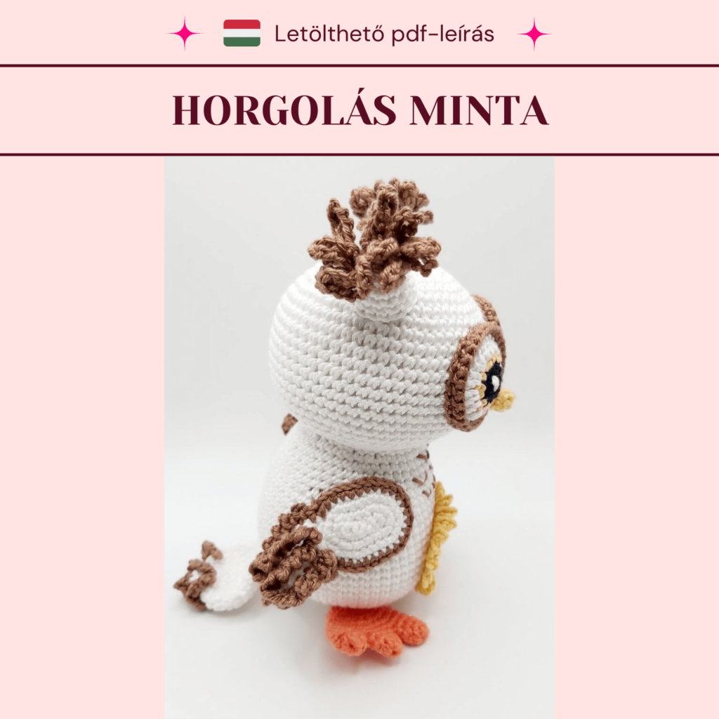 Horgolt bagoly mintaleírás – Smoozy Handmade